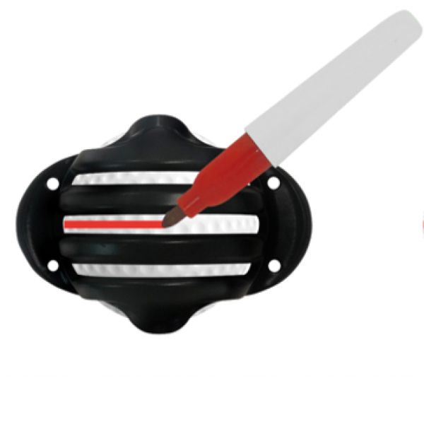 Golf Ball Marker Triple Track Golf Ball Line Marker with pen - Black ...