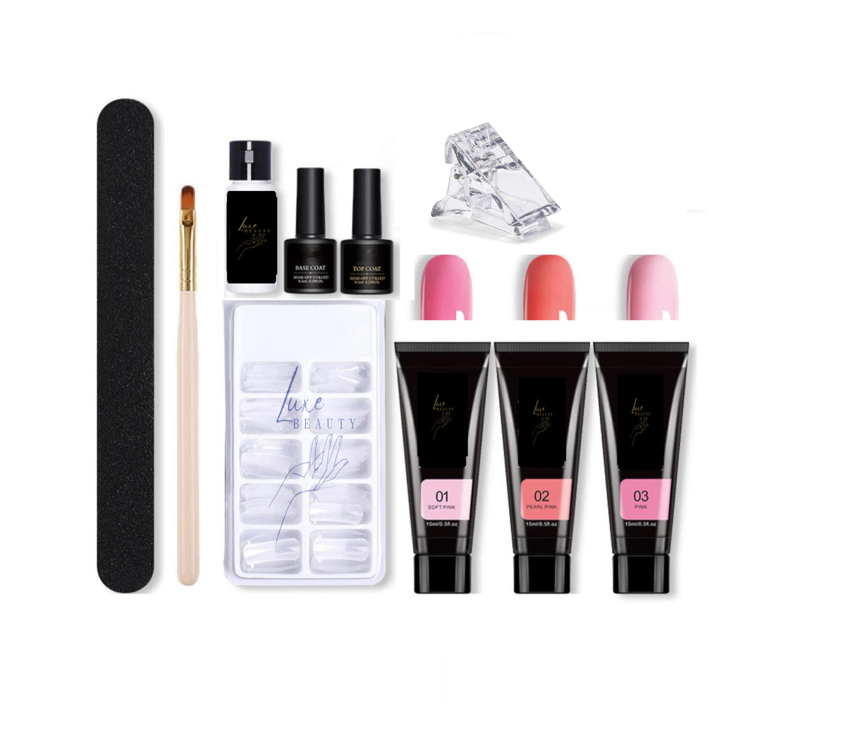 Luxe-Beauty 3 Shades of Pink Polygel Set | Shop Today. Get it Tomorrow ...