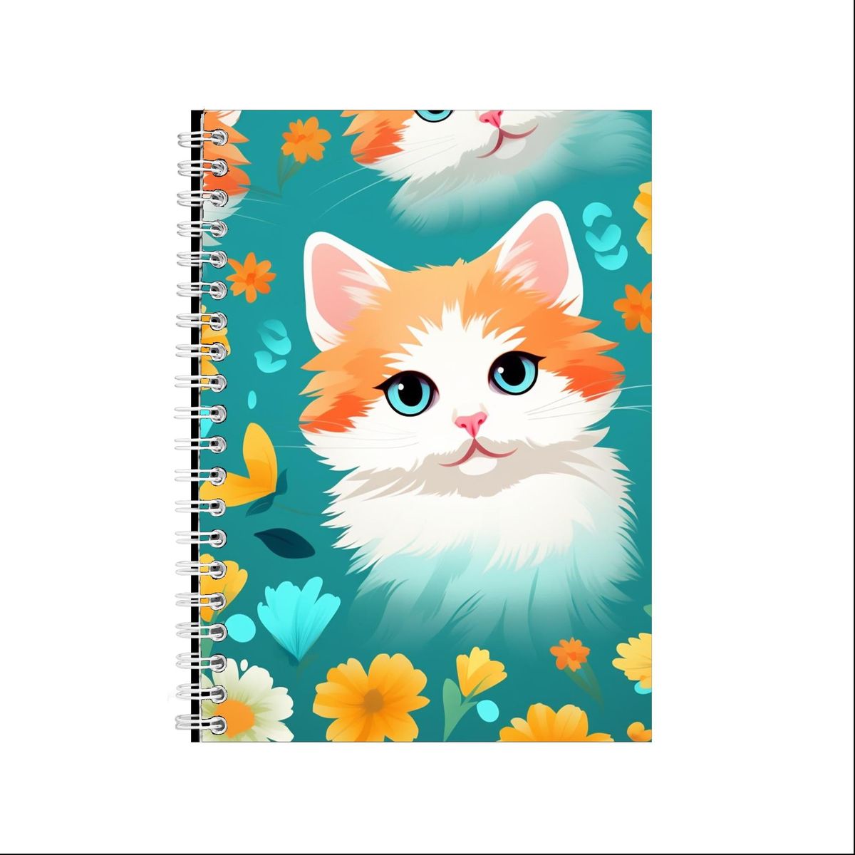 KITTEN IN SEAMLESS PATTERN 2 A5 Notebook Gift Idea Notepad 227 | Shop ...