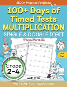 100+ Days of Timed Tests Multiplication, Single & Double Digit Practice ...