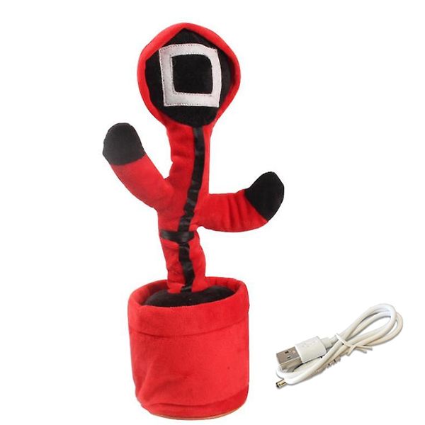 Dancing, Singing, Repeating Light Up Rechargeable Squid Games Guard ...