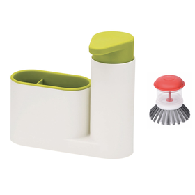 2-In-1 Sink Tidy Organiser with Soap Dispensing Scrubber | Shop Today ...