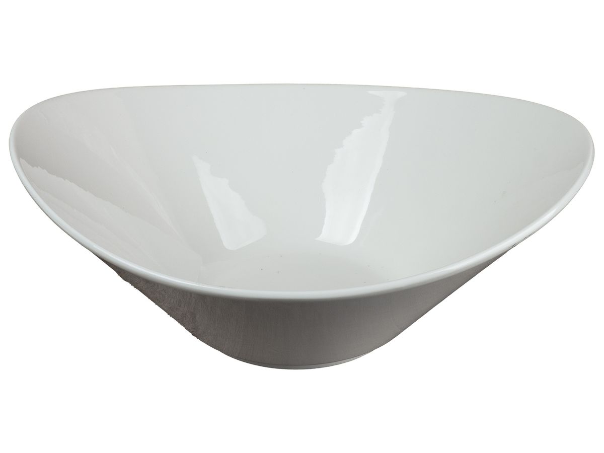 White Oval Boat Shaped Bowl 30 x 25 x 12cm | Shop Today. Get it ...