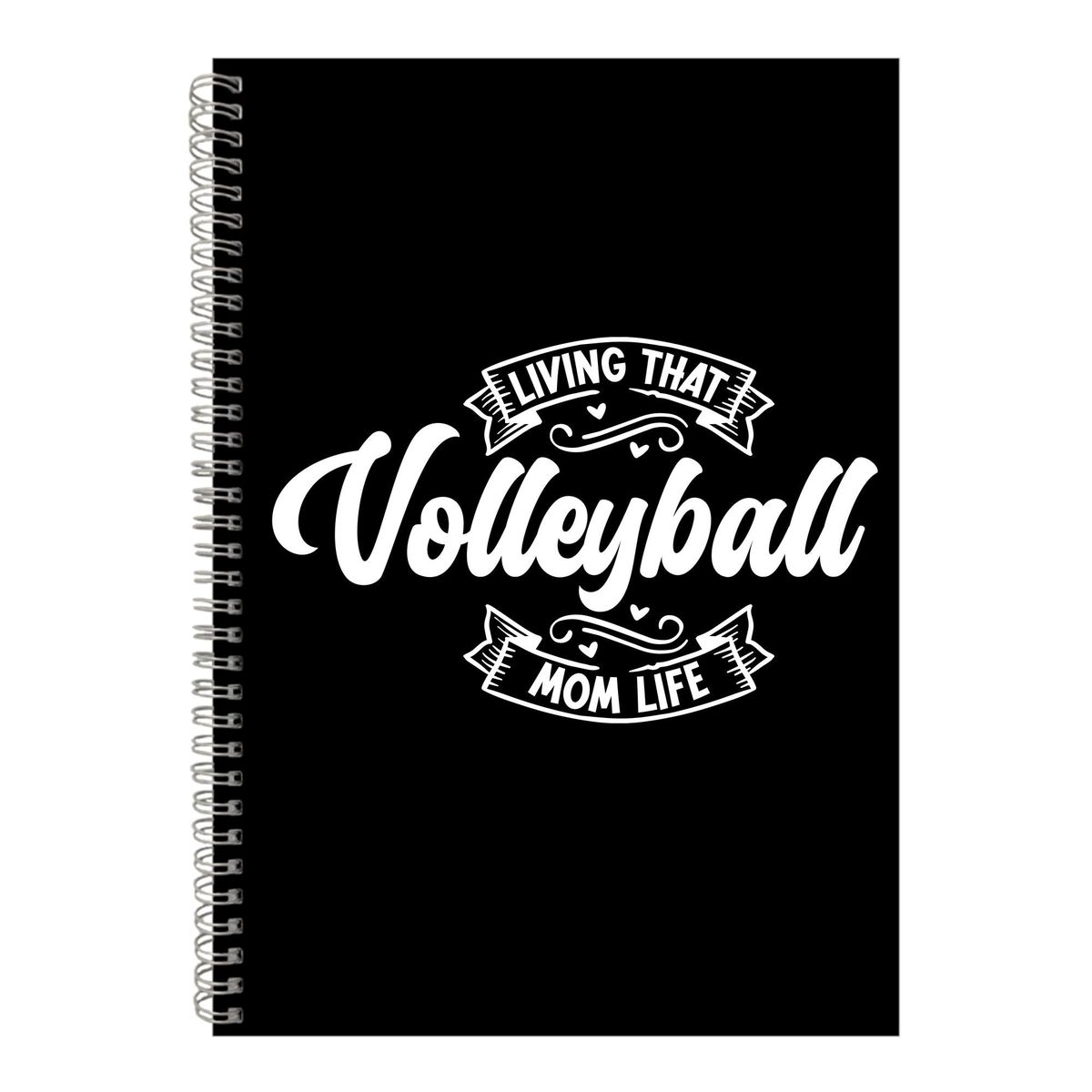 Volleyball A4 Notebook Sports Women Trendy Mom Graphic Mother Present ...