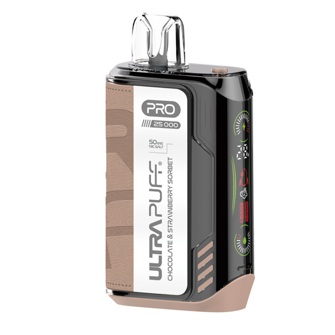 Ultra Puff Pro Chocolate Strawberry Sorbet 25 000 Puffs Disposable Vape ...