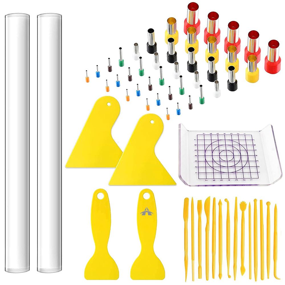 61 Pieces Acrylic Polymer Clay Cutter Tool Set for Clay DIY Making ...