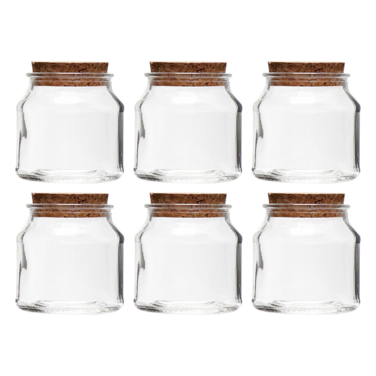 Regent Glass Jars Round with Cork Lid 6pk, 130ml | Shop Today. Get it ...