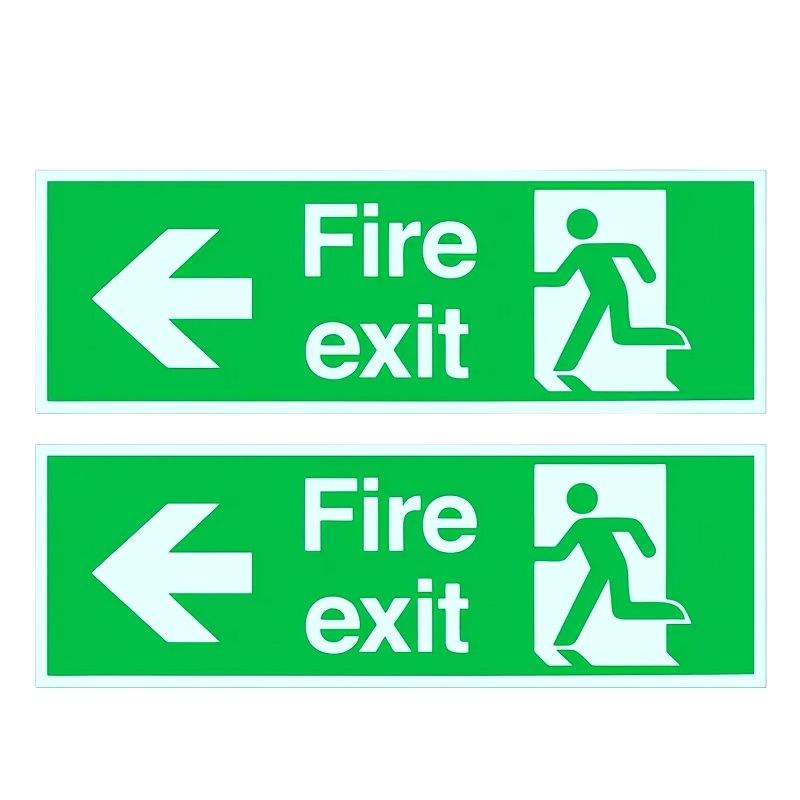2 Pieces Left Arrow Glow Sign With PVC Waterproof Sticker | Shop Today ...