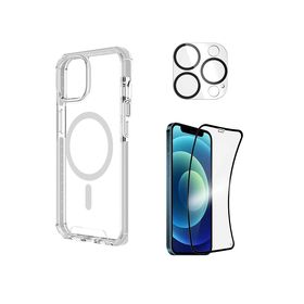 Back Cover + Camera Protector + Screen Protector Combo for iPhone By SK ...