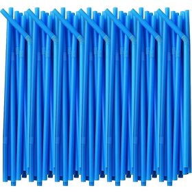 Blue Bendy Straws - 100 Pack | Shop Today. Get it Tomorrow! | takealot.com