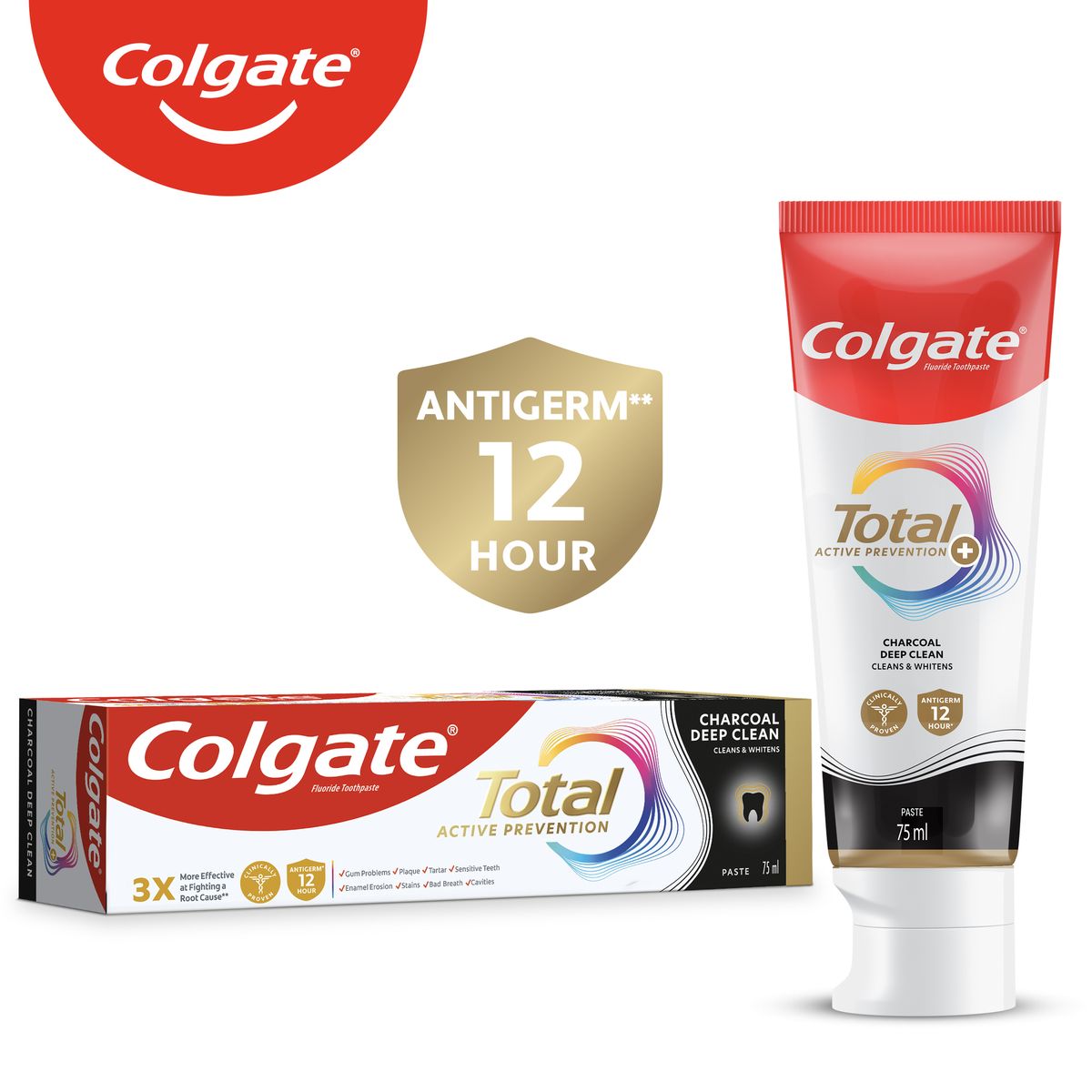 Colgate Total Charcoal Toothpaste - 2 X 75ml | Shop Today. Get it ...