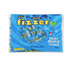 Beacon- 100 Mini Fizzer Blue Buzz Flavoured Sweets 12 x 740g | Shop ...
