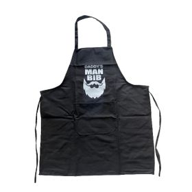 Dad Apron Daddy's Man Bib Polyester Braai Apron - Black | Shop Today ...