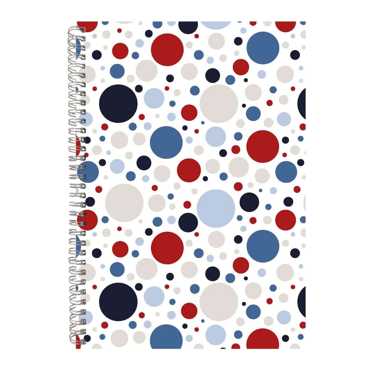 Pattern42 A4 Notebook Spiral and Lined Red and Blue Graphic Notepad ...