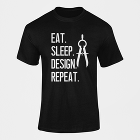 Eat Sleep Design Repeat Engineer Architect T-Shirt | Shop Today. Get it ...