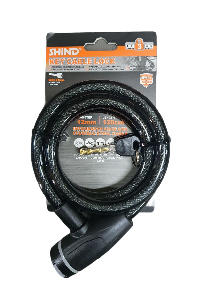 Shind Key Cable Lock 12mm x 120cm | Shop Today. Get it Tomorrow ...