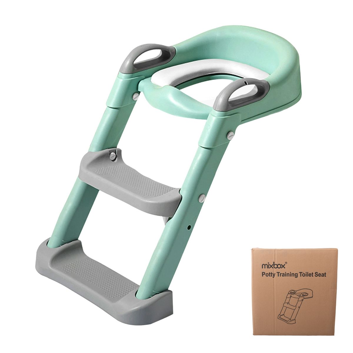 Mix Box Foldable Children Potty Training Toilet Seat Ladder Step with ...