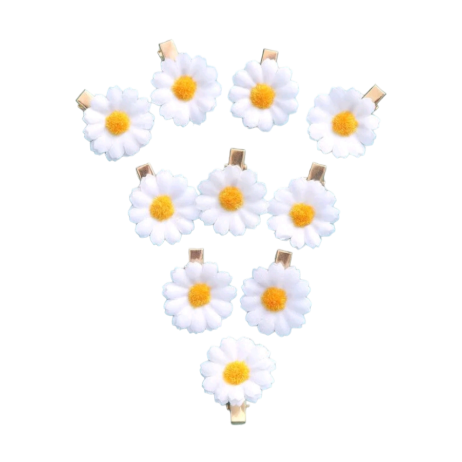 Fabric Daisy Hair Clips- 10 Pieces | Shop Today. Get it Tomorrow ...