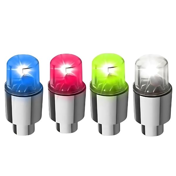 4 Pack Wheel Valve LED Light for Bicycles, Motorbikes and Cars | Shop ...