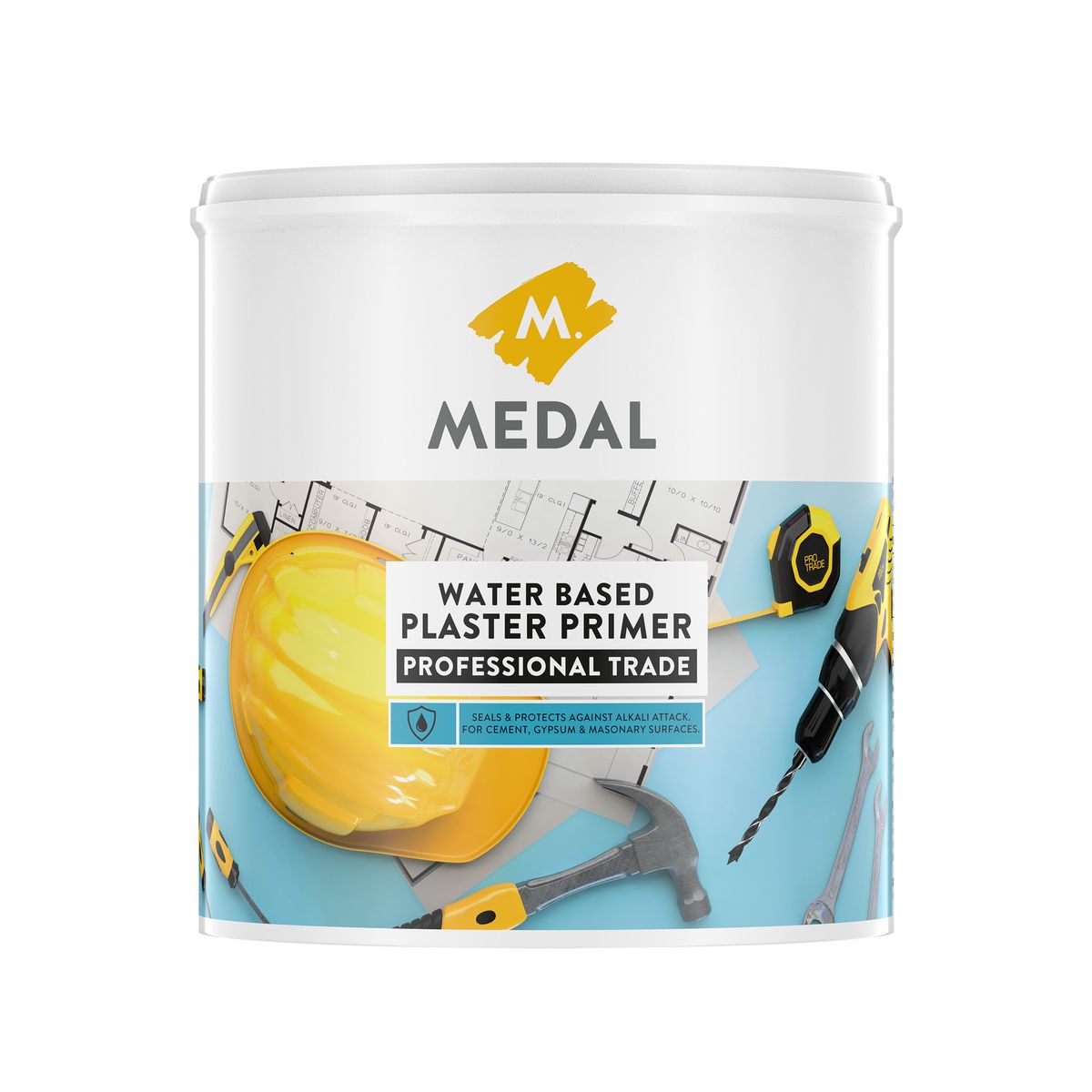 Medal Professional Trade Water based Plaster Primer - White - 1 L | Buy ...
