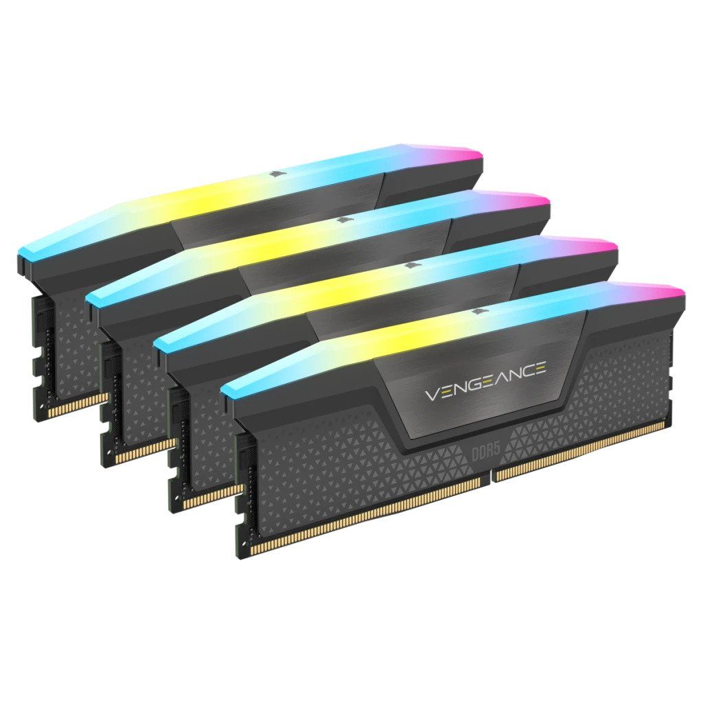 VENGEANCE RGB 64GB (4x16GB) DDR5 DRAM 6600MHz C32 Memory Kit - Black ...