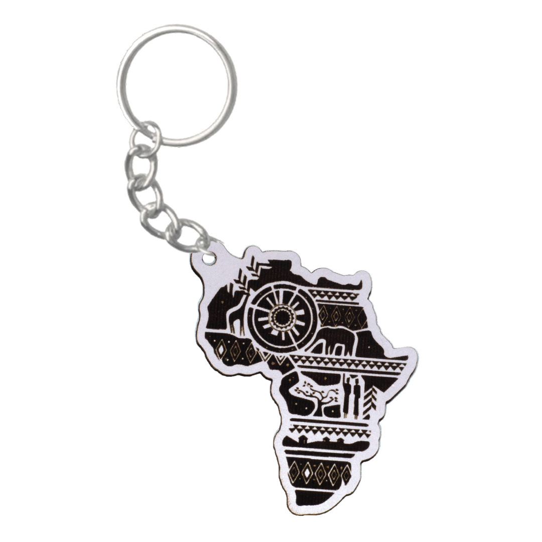Africa Keyring - African - White | Shop Today. Get it Tomorrow ...
