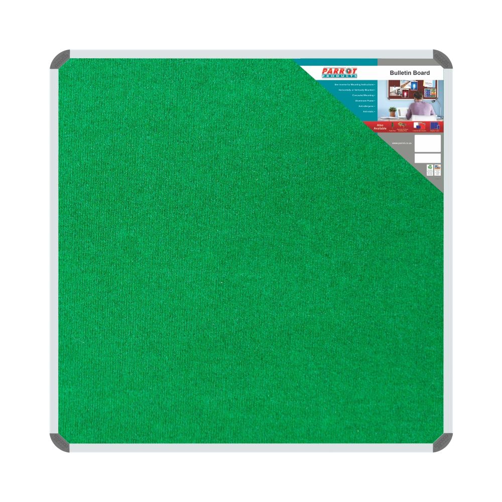 Parrot Products Bulletin Board Ribbed Aluminium Frame (1200x1200mm ...