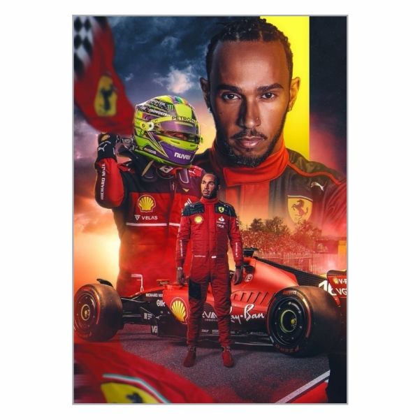 Ferrari Lewis Hamilton Poster - A1 | Shop Today. Get it Tomorrow ...