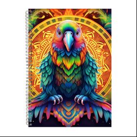 Psychedelic Parrot 3 Gift Idea A4 Notepad 249 | Shop Today. Get it ...