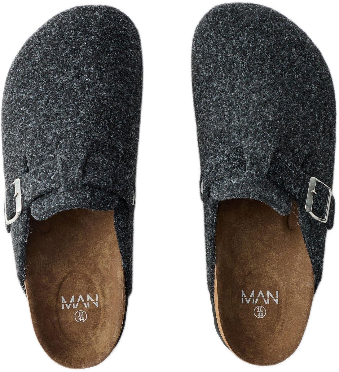 boohooMAN - Mens Black Felt Mule - Black | Shop Today. Get it Tomorrow ...