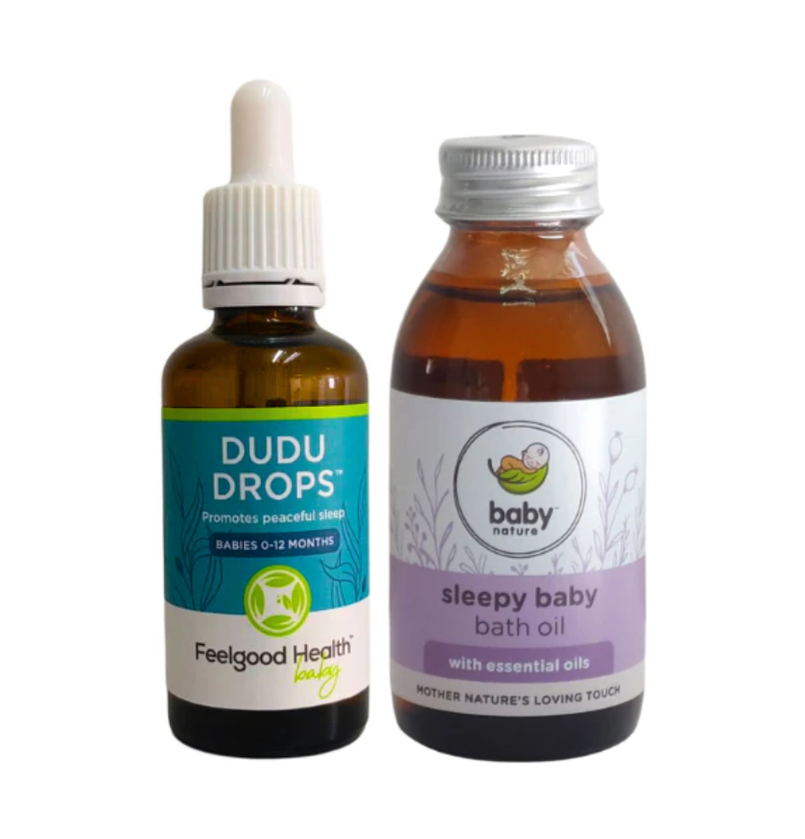 Feelgood Health - DuDu Sleep Drops (50ml) + Bath Oil (100ml) Baby Combo ...