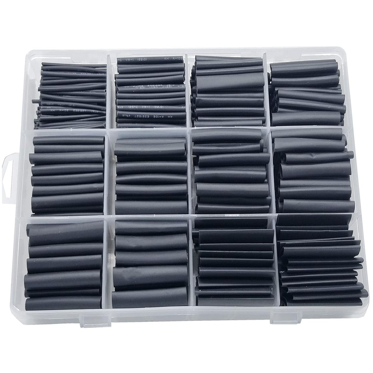 650 Piece Heat Shrink Tubing Kit- Wire Wrap Tube UL Ratio 2:1 ...