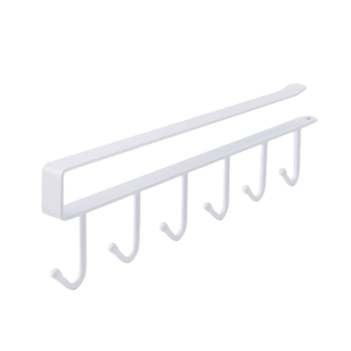 Multipurpose 6 Hook Kitchen Under Shelf Cabinet Rack Mug Tea Cup Holder ...