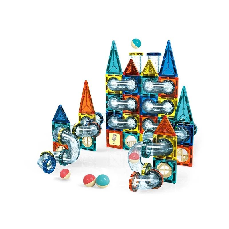 Magnetic Building Block Game set Colorful Magnetic Slide Building Toys ...