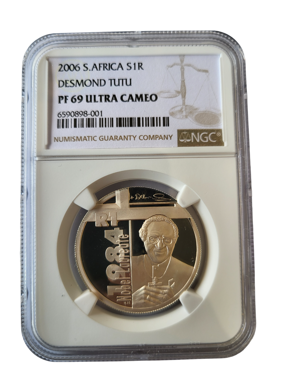 2006 Desmond Tutu Silver Coin NGC Graded PF69 Ultra Cameo Proof Silver ...