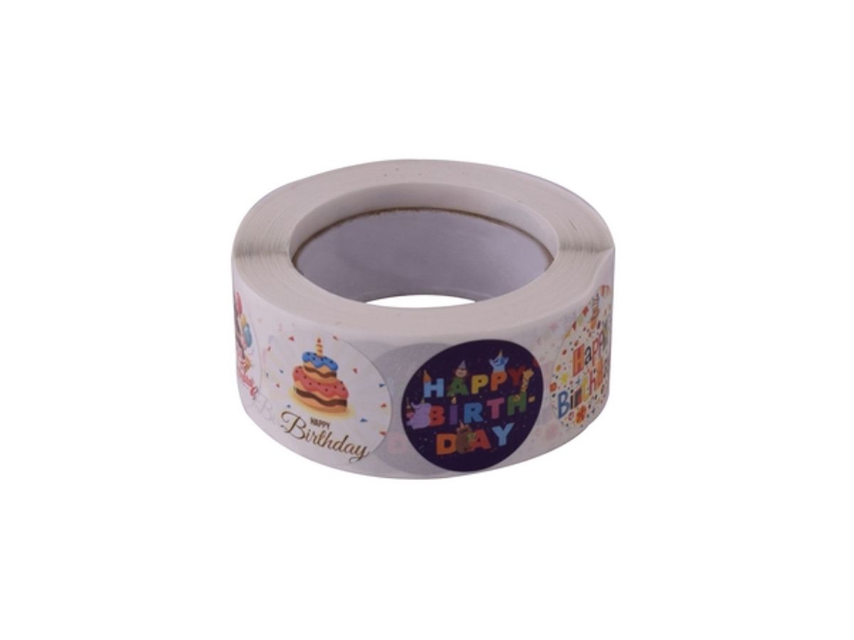 Happy Birthday Sticker Roll - Bulk Roll 500pcs | Shop Today. Get it ...