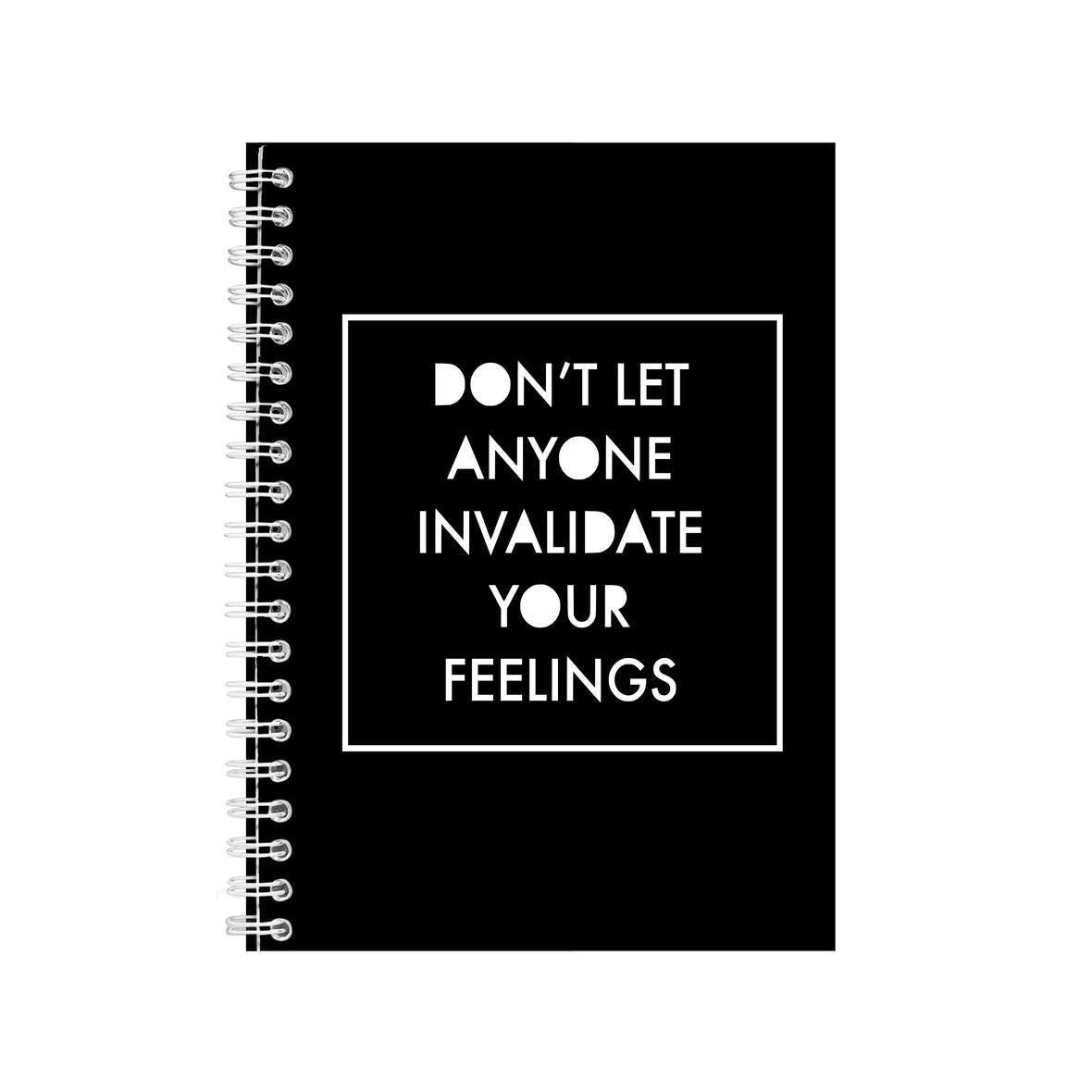 Feelings A5 Notebook Pad Trendy Motivational Graphic Birthday Present ...