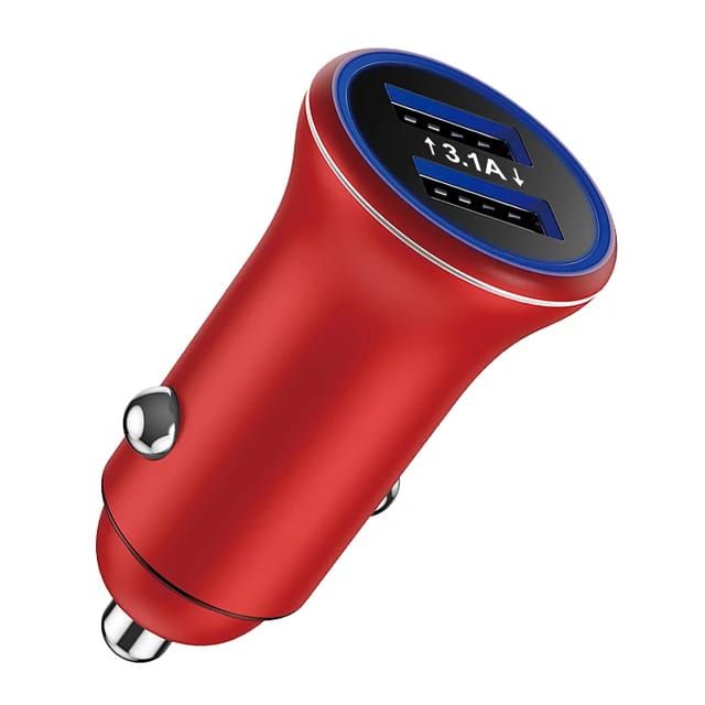 2x USB Car Charger-M2-0334-Red | Shop Today. Get it Tomorrow ...