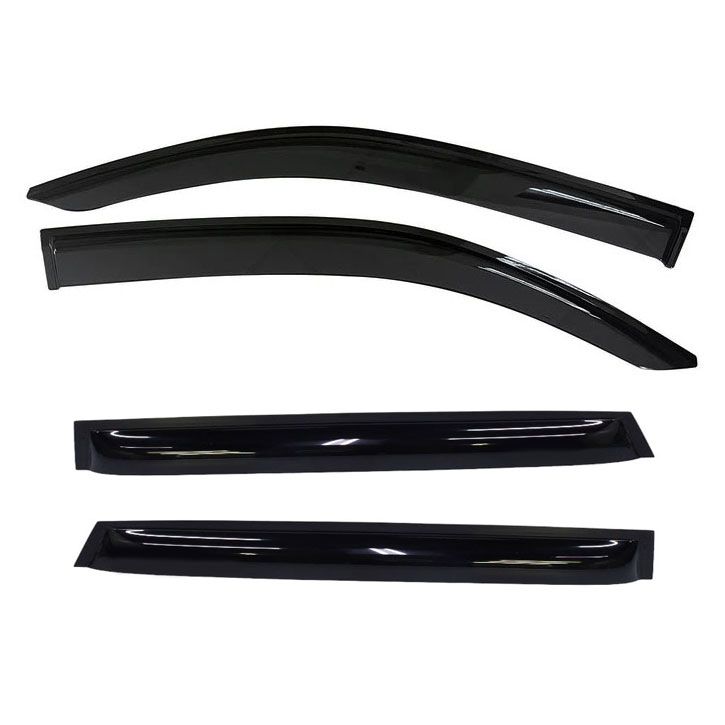 Windshield Guards for Toyota Hilux 2011-2015 - Gloss Black - Set of 4 ...