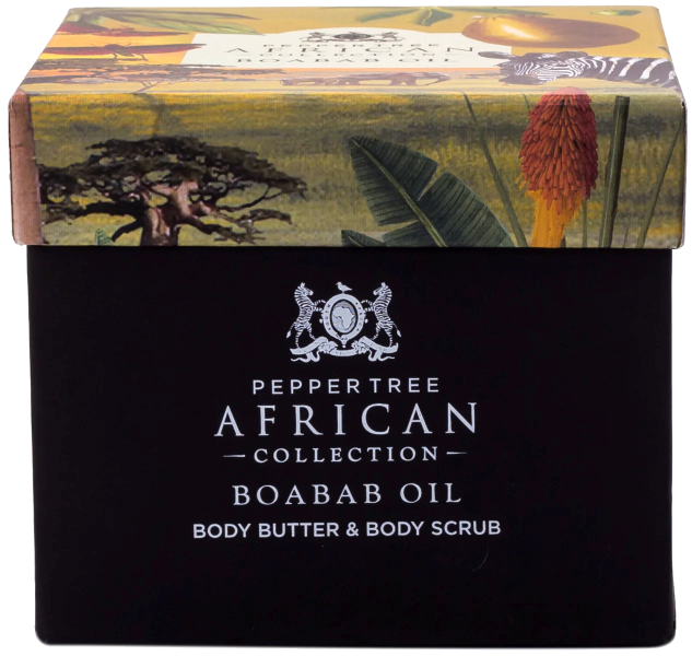 Pepper Tree African Baobab Body Butter & Body Scrub Gift Set | Shop ...