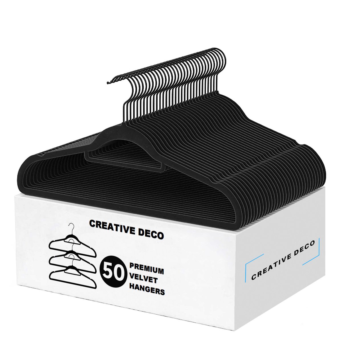 Creative Deco 50 Pack Velvet Hangers | Shop Today. Get it Tomorrow ...