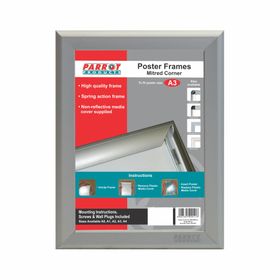Parrot Poster Frame - Aluminium with Mitred Corners - A3 | Shop Today ...