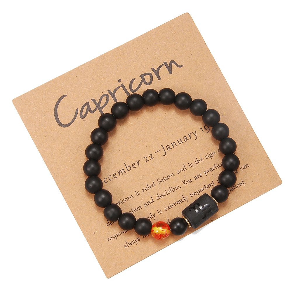 12 Constellation Zodiac Signs Beads Bracelet Elastic Bracelet ...