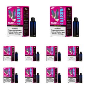 Nasty PX10 Disposable Pods - White Peach Raspberry (10 Boxes - 20 Pods ...