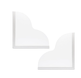 2-piece Acrylic Self-Adhesive Splash Guard for Bathtubs and Vanities ...