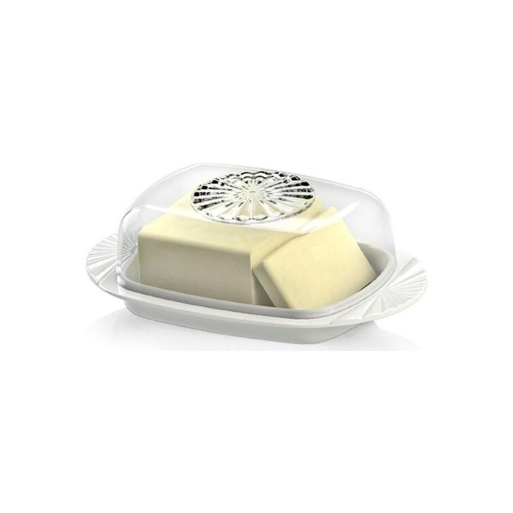 Hobby Life Transparent Lid Daisy Butter Dish Tray - White | Shop Today ...