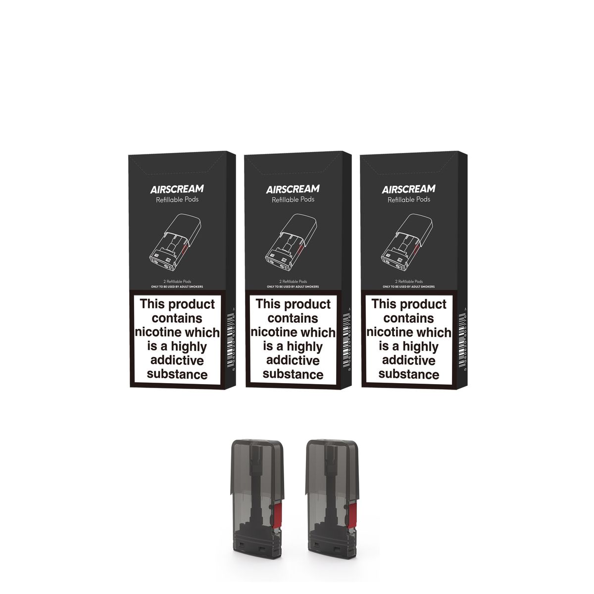 Airscream - Airspops - 3 x Refillable Pods - 1,6ml | Shop Today. Get it ...