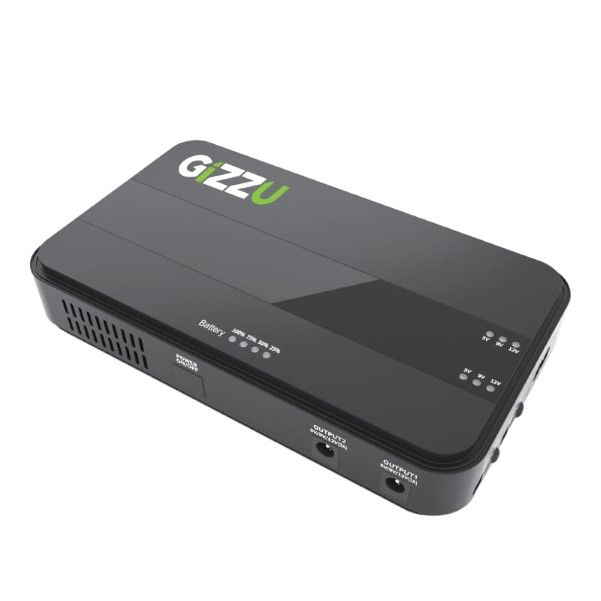 GIZZU 36W 32Wh 8800mAh Mini Dual DC UPS Black | Shop Today. Get it ...