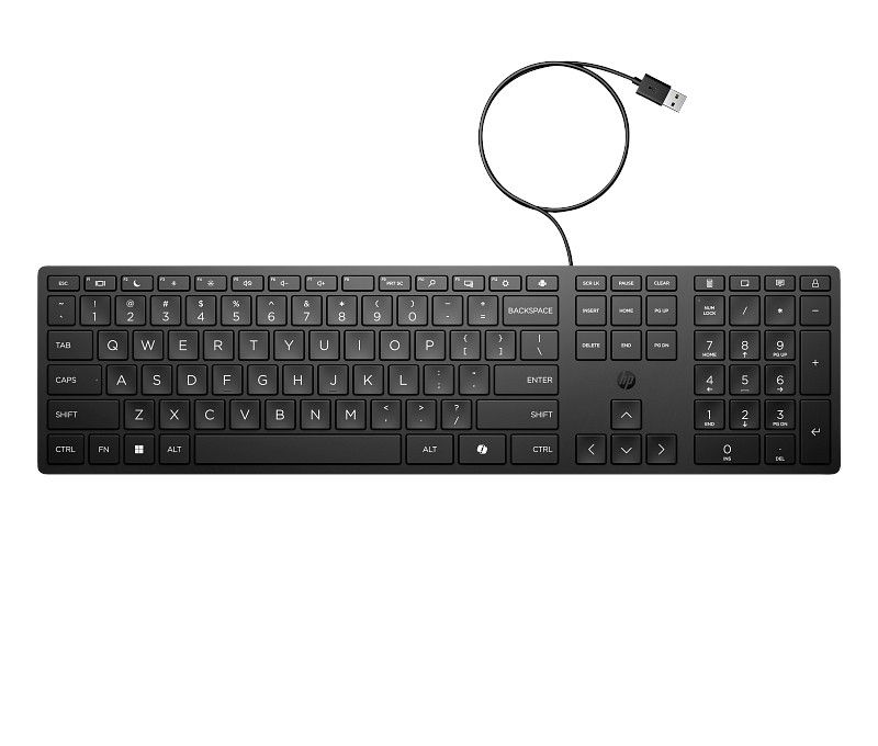 HP Wired USB Keyboard Black (320K) | Shop Today. Get it Tomorrow ...