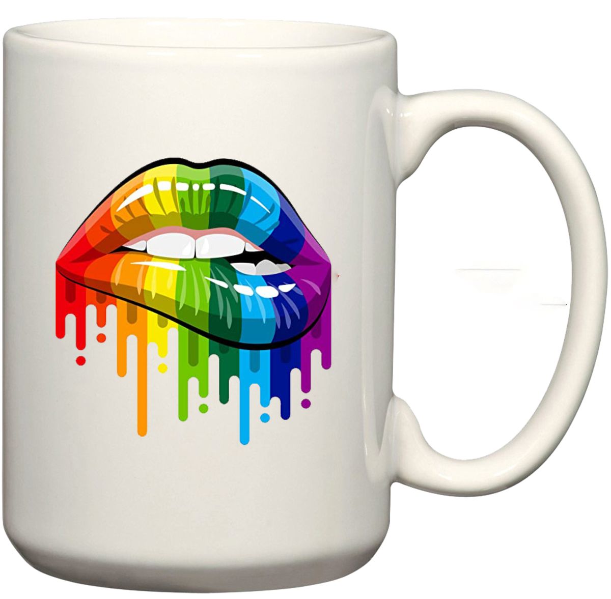 Gay Pride Rainbow Lips Lgbtq Coffee Mug Shop Today Get It Tomorrow